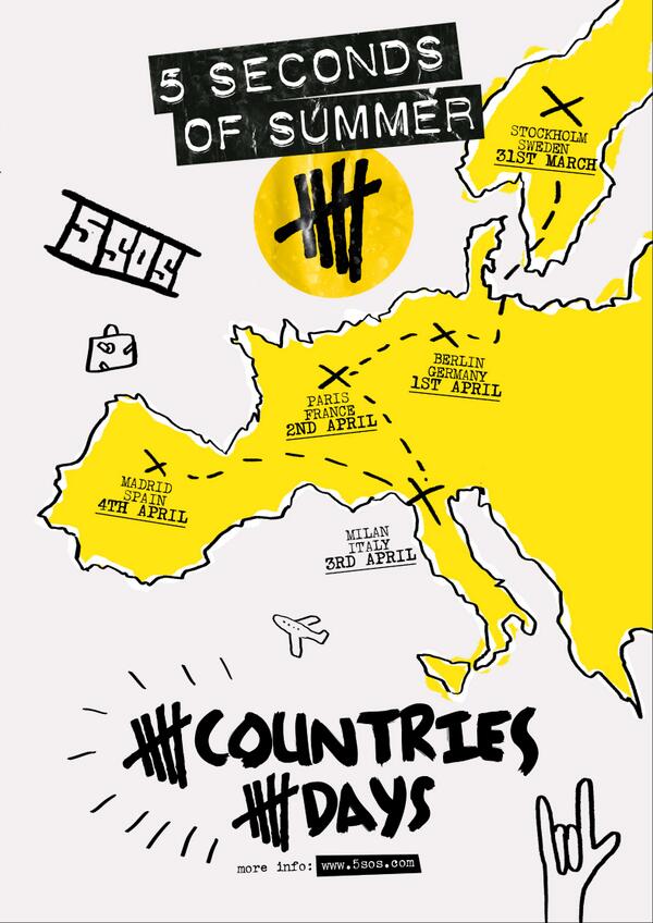 5SOS Setting Out For 5Countries in 5Days Mini Tour | secretfangirls
